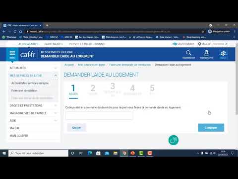 كيفاش ندفع ل (La Caf : Aide au logement)