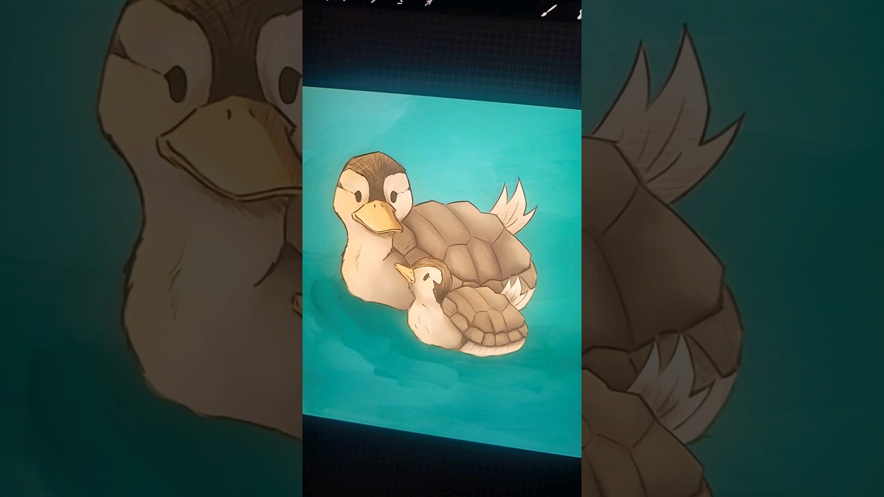 turtle ducks from Avatar!:D #avatar #atla #procreate #drawing