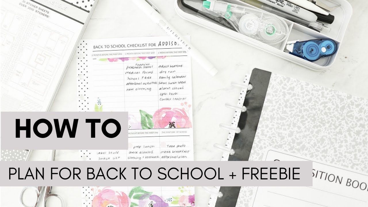 5 Steps To Plan For Back To School + FREE PRINTABLE | At Home With Quita