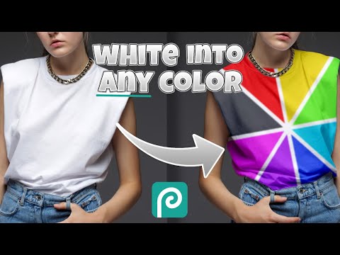How to turn White into Any Color in Photopea