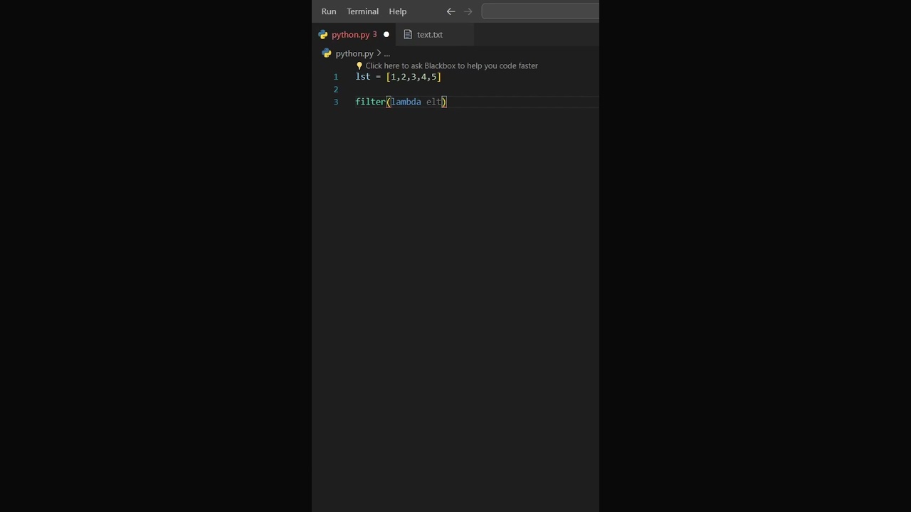Filter Function in Python
