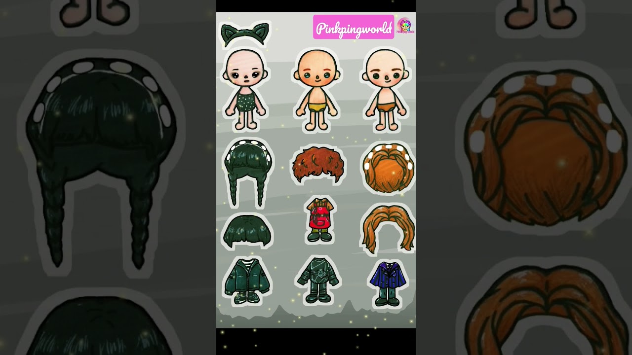 Netflix Wednesday Toca Boca Paper crafts DIY #shorts #wednesday #papercraft #tocalifeworld