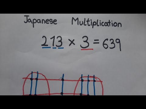 JAPANESE MULTIPLICATION/ How to multiply by JAPANESE method