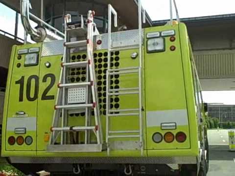 Fire fighting vehicles at McGhee Tyson Airport