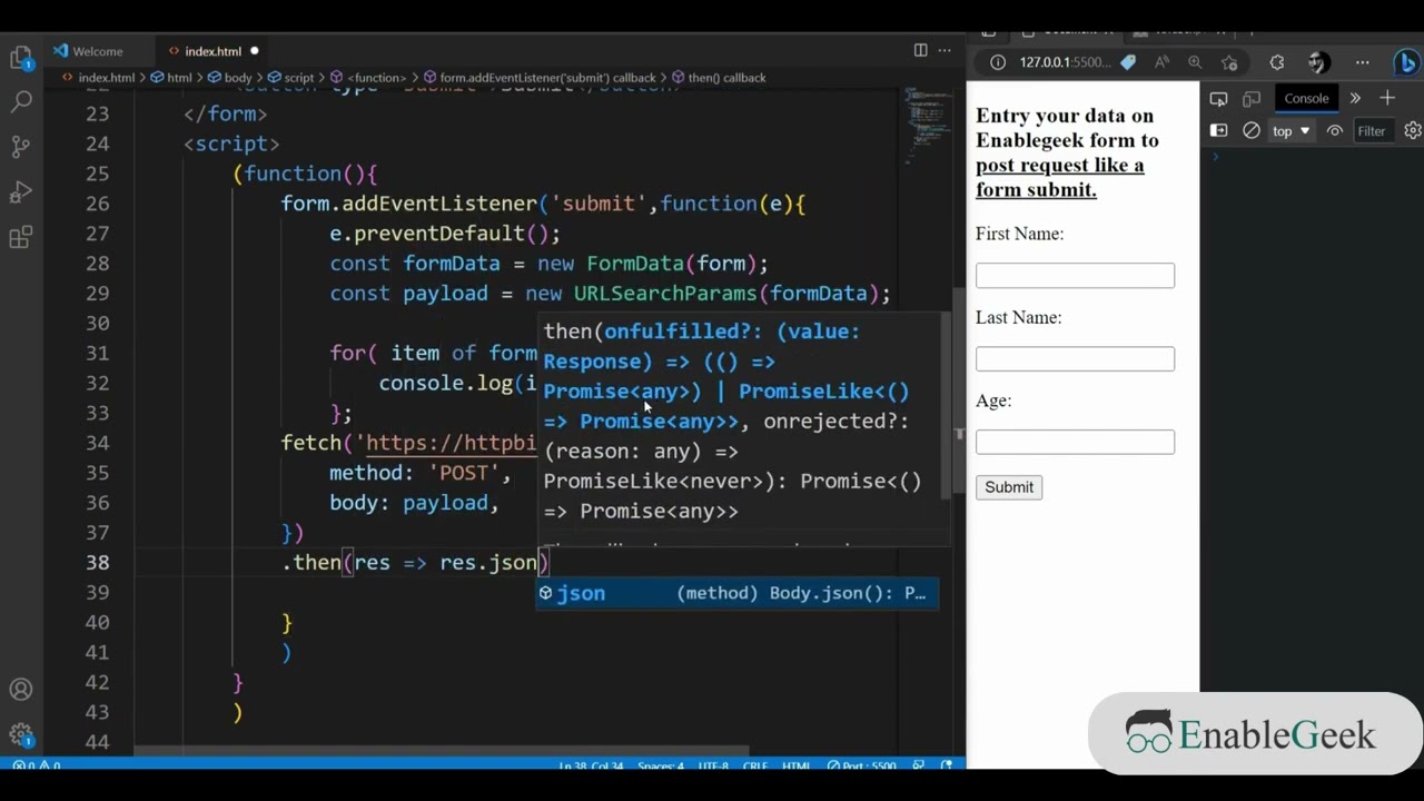 Best Method for JavaScript Post Request Like a Form Submit