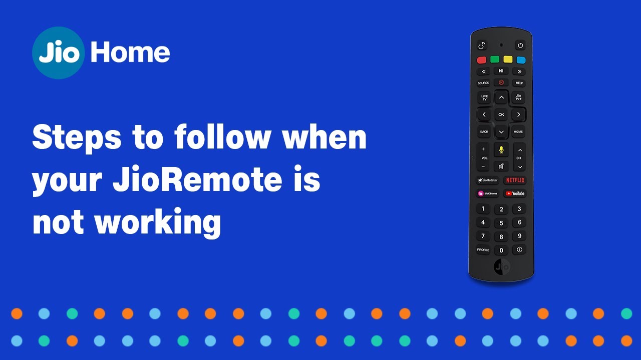 What to do when your JioRemote is not working (English)