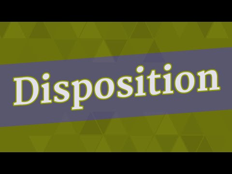 DISPOSITION pronunciation • How to pronounce DISPOSITION