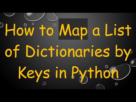 How to Map a List of Dictionaries by Keys in Python