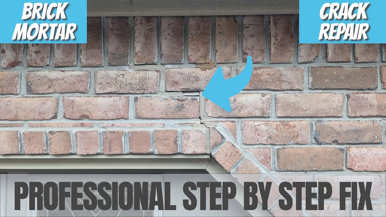 Brick Mortar Joint Crack Repair - Fix It ONCE!