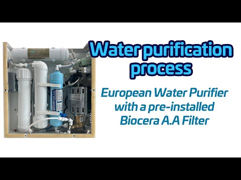 [Alkaline Water Filters] A.A 필터 설치된 유럽형 정수기의 정수 프로세스 Biocera A.A Filter Water Purification Process