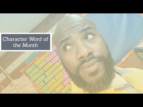Character Development for kids: Character Word of the Month (January)
