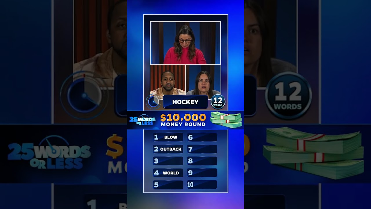 One bad clue could blow the whole round. 💰️ #25wordsorless #gameshow