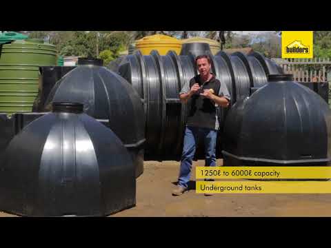 JoJo 2000L Septic Water Storage Tank Black Builders | Water Tanks and ...