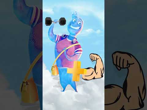 ELEMENTAL Food and Fat Versions #shorts #elemental #elementalmovie #glowup