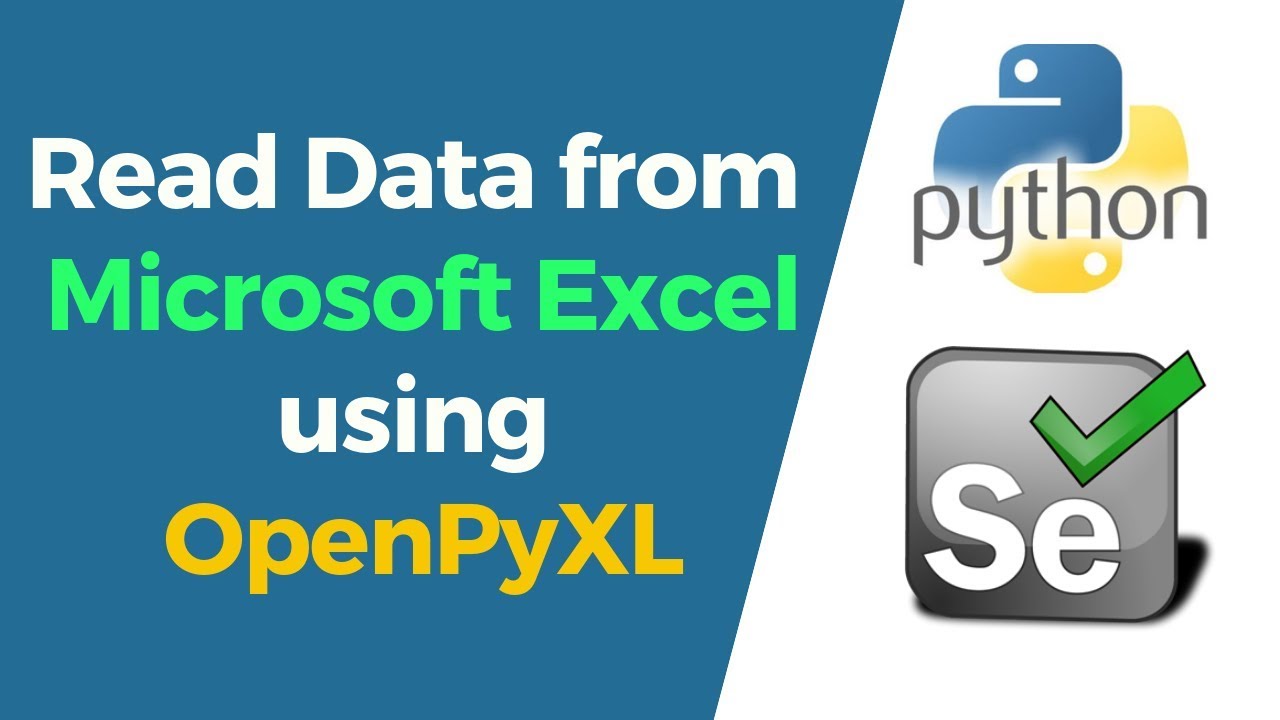 Selenium with Python Tutorial 24-How to read data from MS-Excel using OpenPyXL | Data Driven Testing