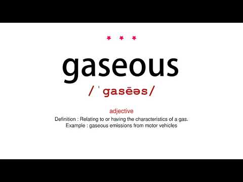 How to pronounce gaseous - Vocab Today
