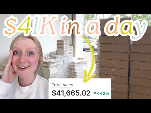 How I made $41K in a day! And how TikTok shop is working for my business - small business vlog