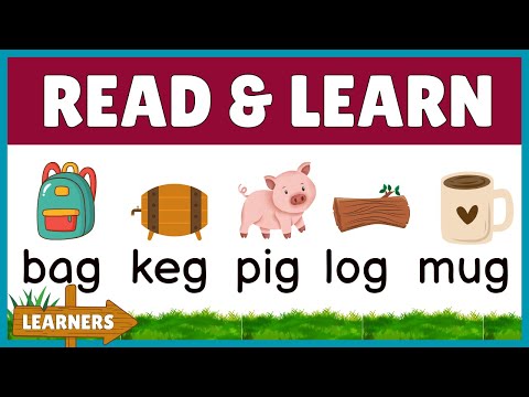 READING WORDS ENDING with /Gg/ SOUND - Short Sounds
