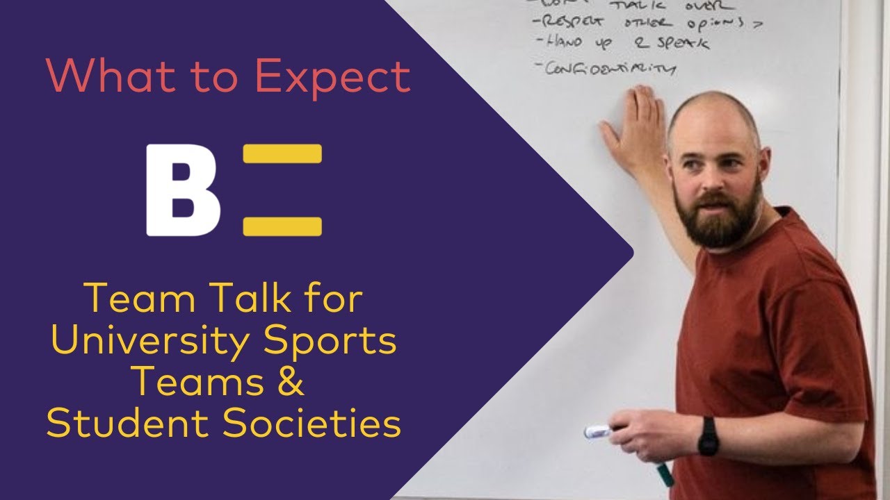 Beyond Equality Team Talk for University Sports & Student Societies.