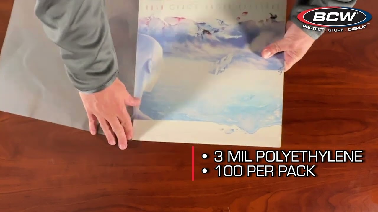 BCW 3 MIL Polyethylene 12-Inch Record Outer Sleeves