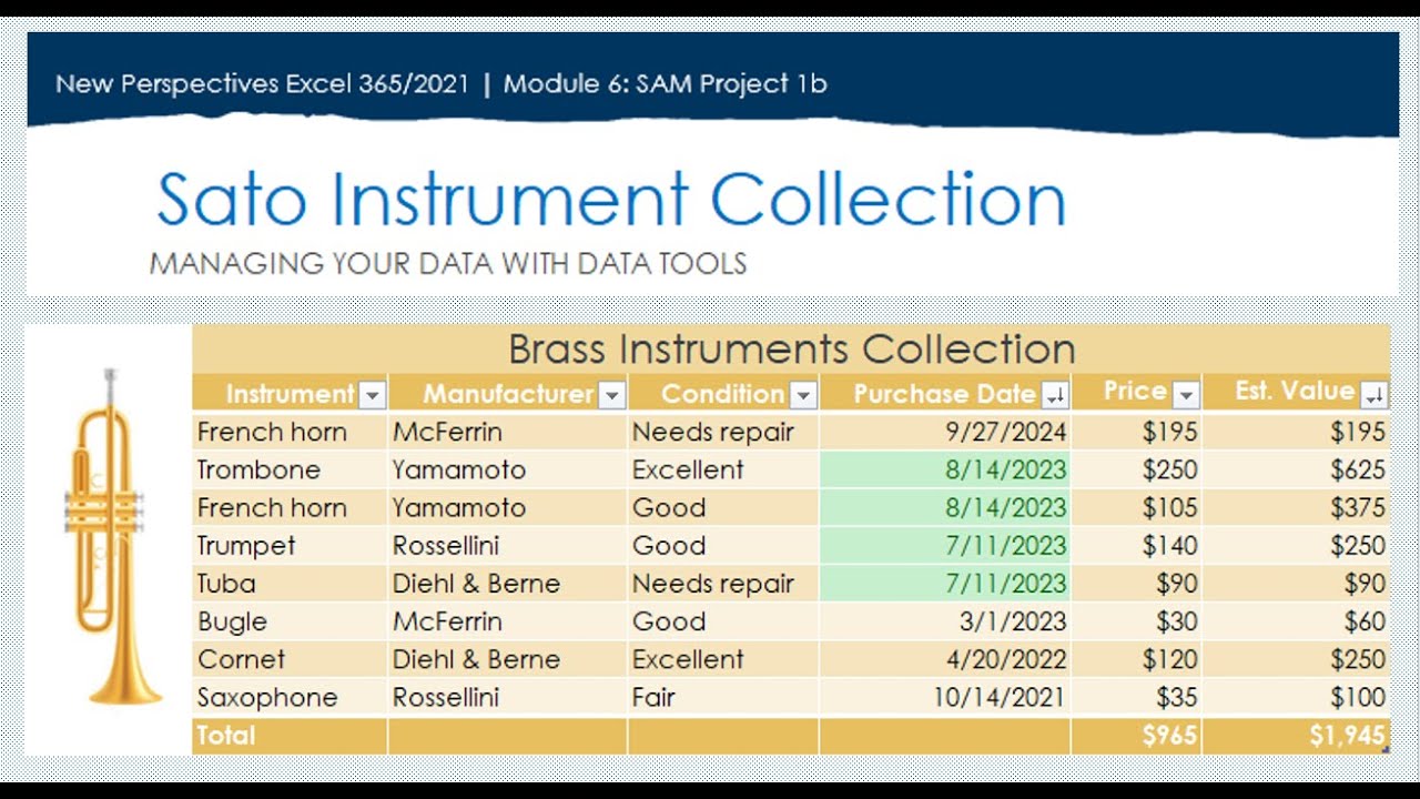 Excel Project 6b Tutorial