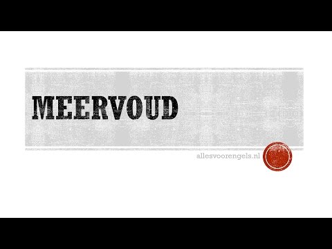 Meervoud | allesvoorengels.nl