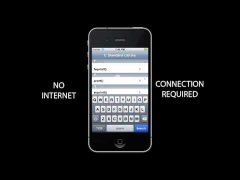 C Standard Library app for iPhone