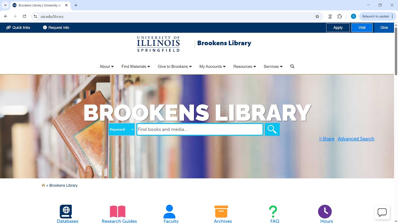 Quick Intro to the Library Website