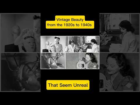 Vintage Beauty from the 1920s to 1940s That Seem Unreal #beauty #facial #skincare #shorts #treatment