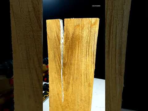 Wood Crack Repair #shorts