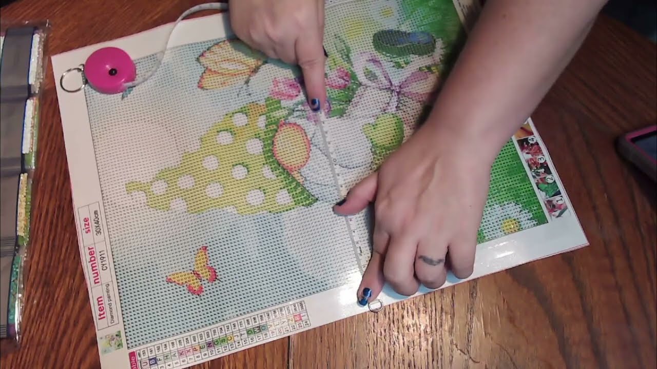 Diamond Painting Unboxing - Amazon Gnome, Butterflys and flowers