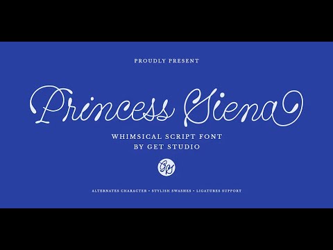 Princess Siena: Whimsical Monoline Script for Elegant Projects