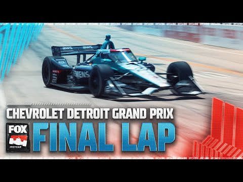 FINAL LAP: Kyle Kirkwood takes checkered flag at Chevrolet Detroit Grand Prix | INDYCAR on FOX