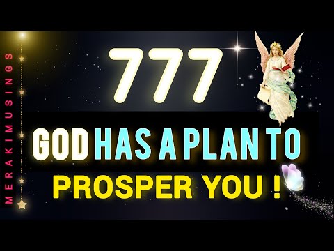 God Has a Plan to Prosper You - Jeremiah 29:11 (777 Angel Number message)
