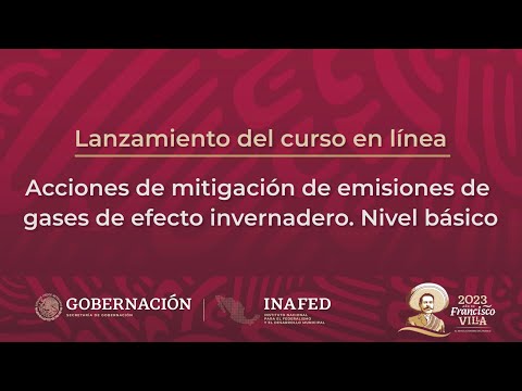 Lanzamiento del curso "Acciones de mitigación de emisiones de gases de efecto invernadero ...