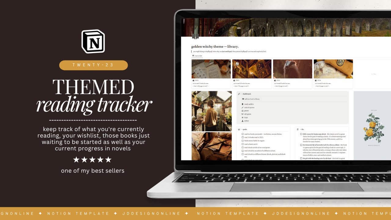 📚 how to organise your reading library with the ultimate notion system ⭐ book notion template tour