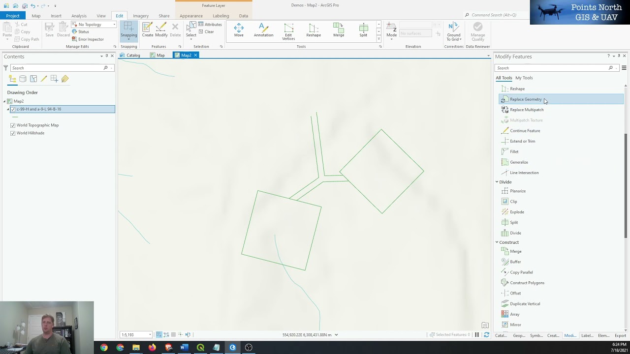 Construct Polygons from Lines ArcGIS Pro