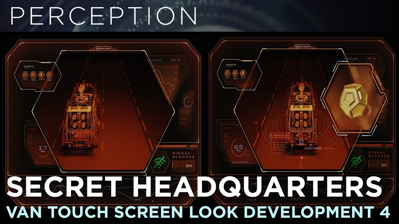 Secret Headquarters - Van Touch Screen Interface Look Development 4