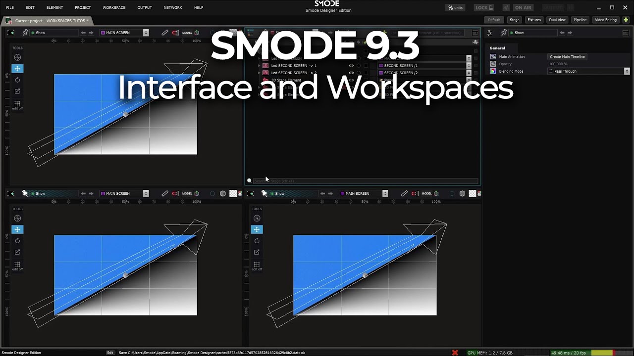 SMODE 9.3 - Interface and Workspaces