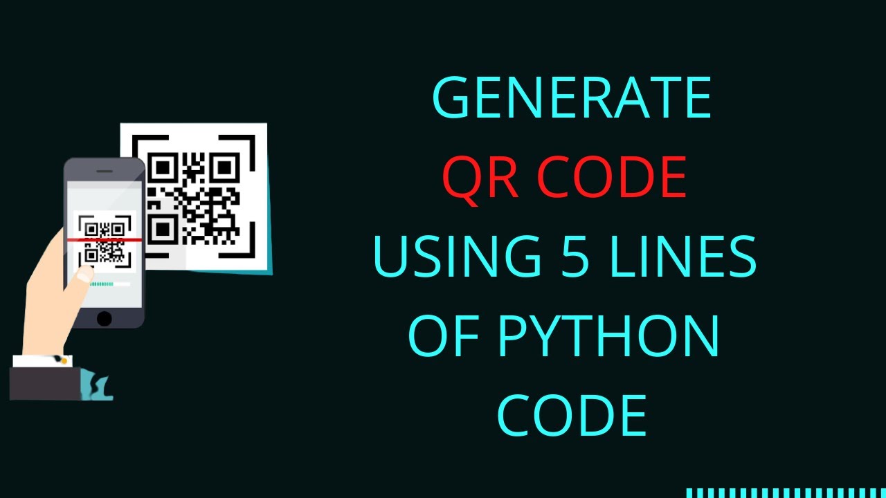 Generate Qrcode using 5 lines of python code | python project for beginners| python project tutorial