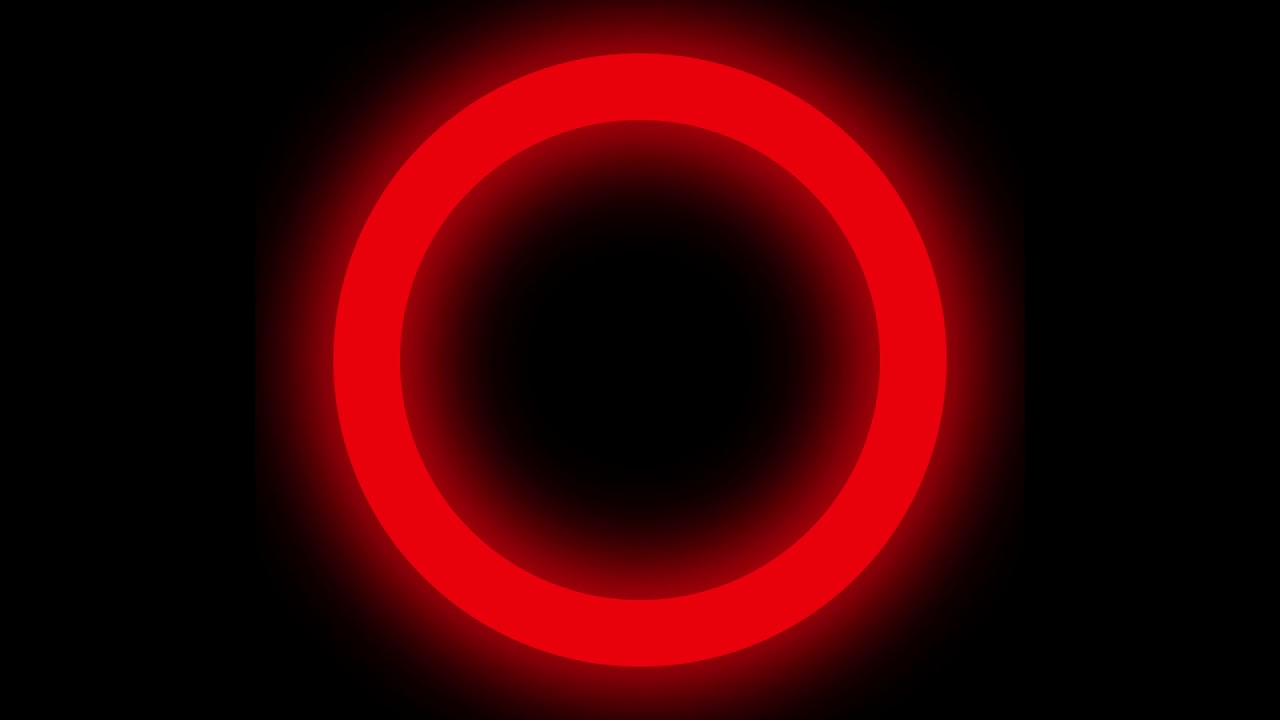 Red Screen Ring Circle Light Effect 1 Hour