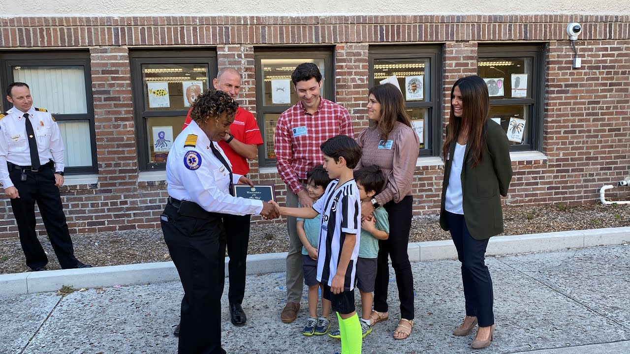 Mitchell Elementary student receives surprise after saving family from house fire