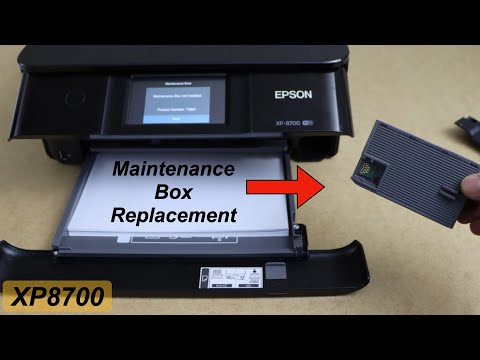 Epson XP 8700 Maintenance box Replacement !