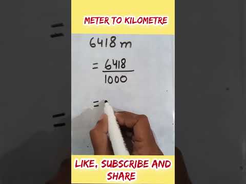 m to km #shorts #conversion #vedio #meter to #kilometers