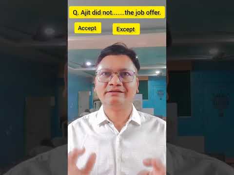 Accept vs Except #devspoken #english #viral