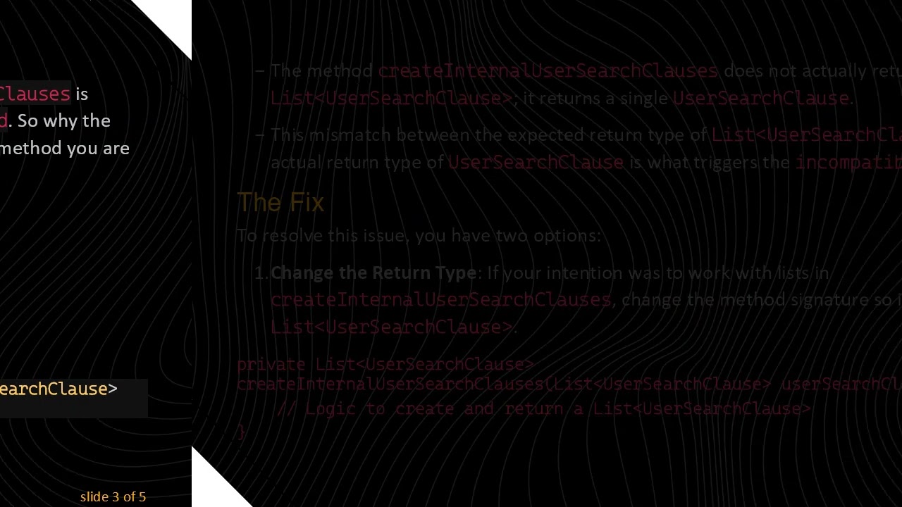 Understanding the Incompatible Types Error in Java: A Guide to Fixing Method Return Issues
