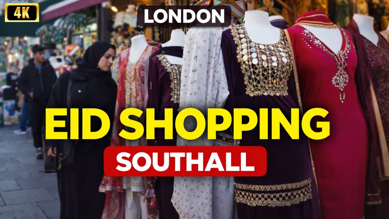 SOUTHALL LONDON Eid Shopping 2026, London's Little India, London Walk |  4k