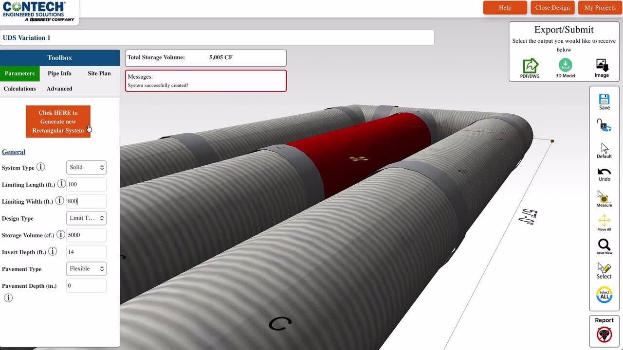 Design Your Own Detention System Tool From Contech Engineered Solutions
