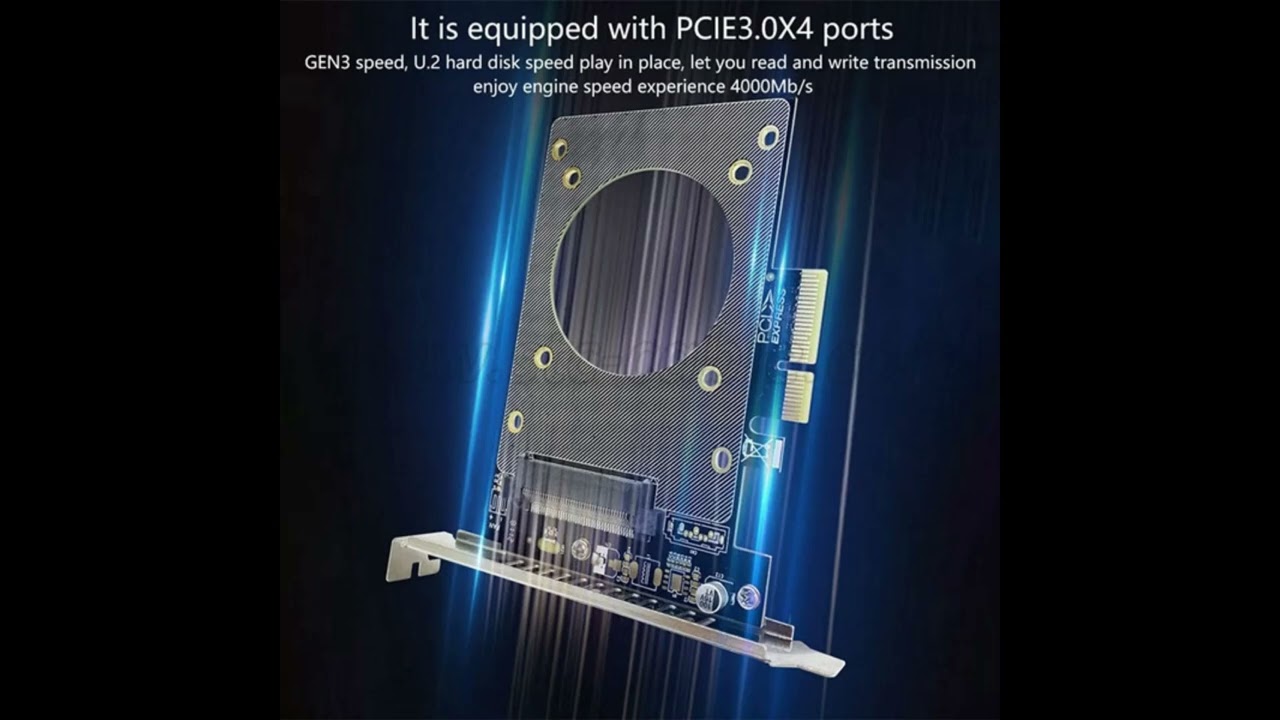 PCIE X4 to U 2 SFF 8639 NVMe SSD Expansion Card