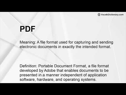 PDF Meaning